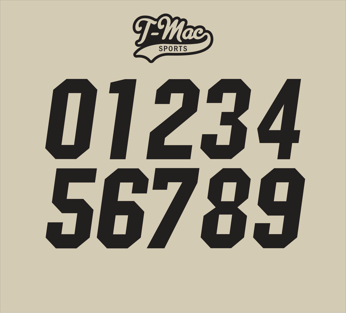 Buffaloes Mini Football Helmet Numbers — T-Mac Sports