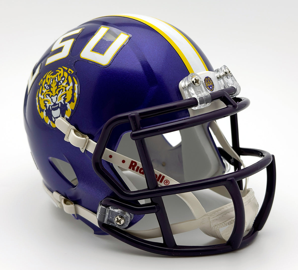 LSU Tigers (Alternate 1) Mini Football Helmet — T-Mac Sports