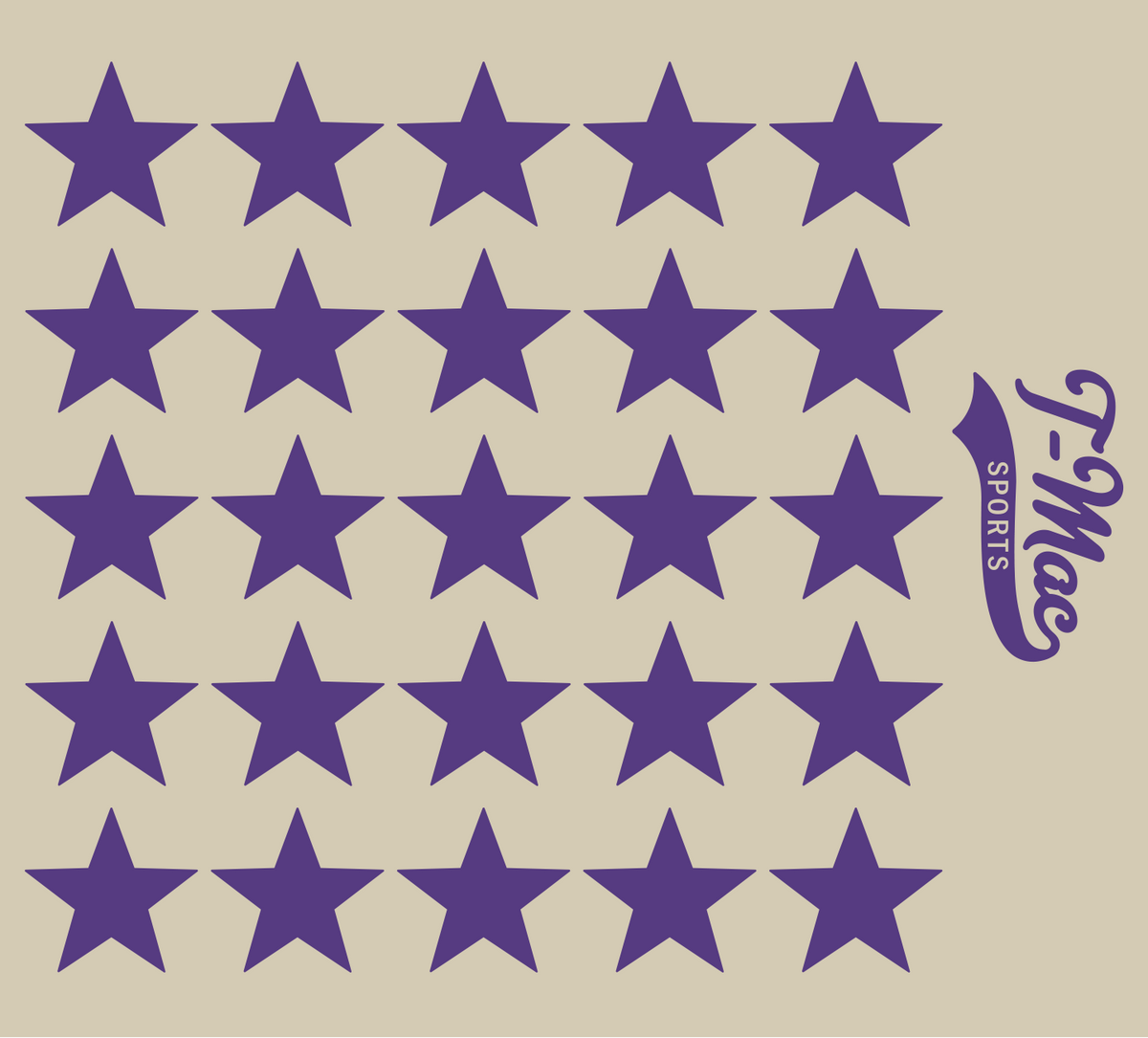 Star Mini Award Decals (3) — T-Mac Sports